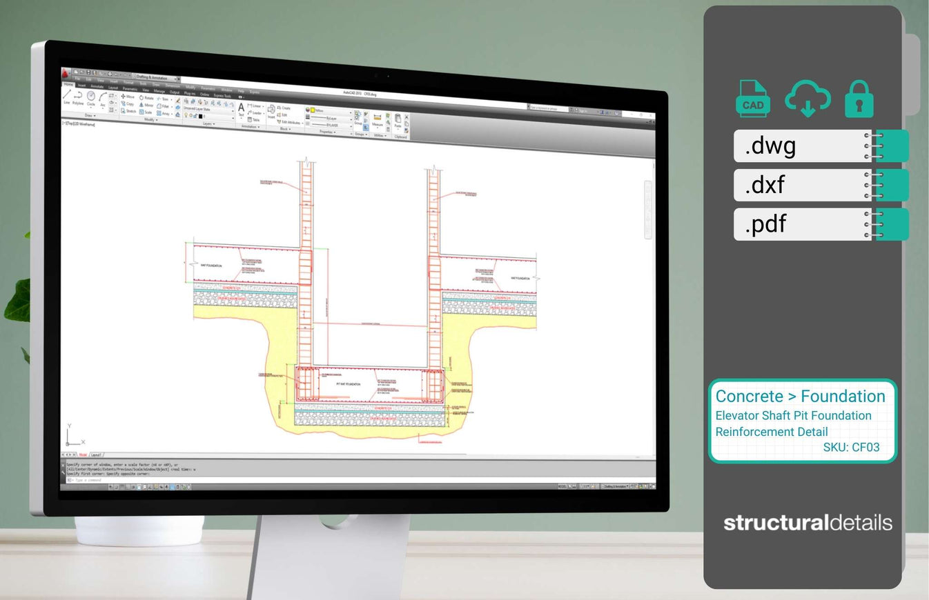 Elevator Shaft Pit Foundation Reinforcement Detail – structuraldetails