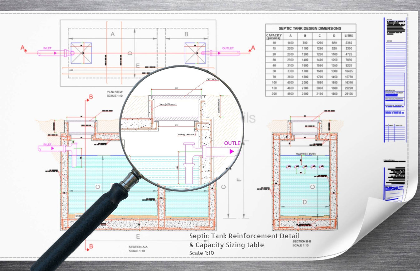 Septic Tank Reinforcement CAD Detail - structuraldetalis ...