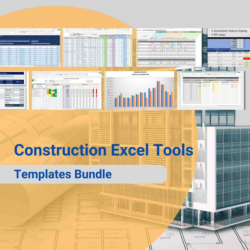 Construction Bundle Excel Templates - structuraldetails