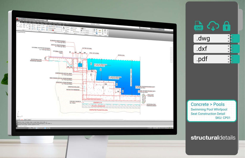 Swimming Pool Jacuzzi Seat Construction Detail – structuraldetails