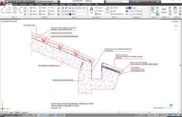 Reinforced Concrete Roof structural CAD drawings - structuraldetails