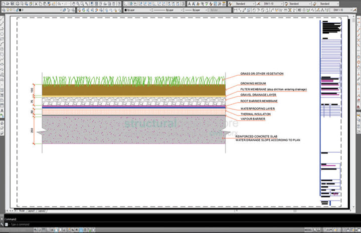 Reinforced Concrete Slabs CAD drawings - structuraldetails