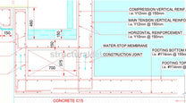 Infinity Type Swimming Pool Retaining Wall with Catch Pool Detail ...