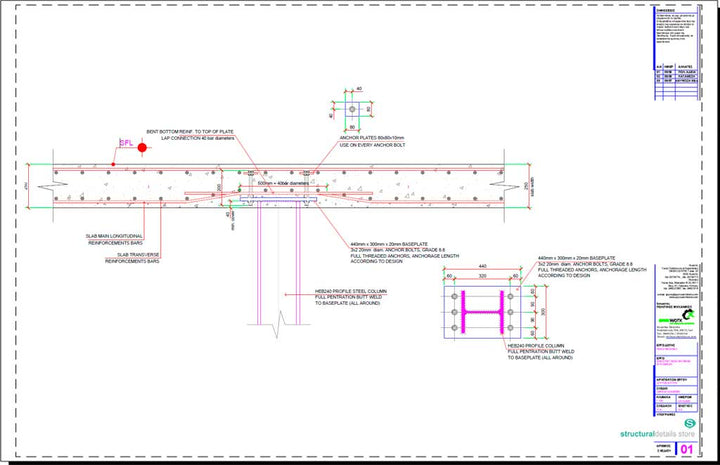 Reinforced Concrete Slabs CAD drawings - structuraldetails
