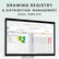 Drawing Registry and Distribution Management Excel Template ...