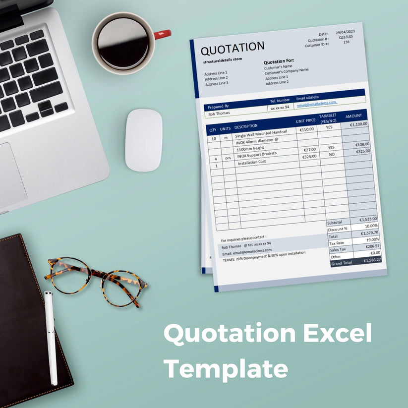 Quotation Excel Template - structuraldetails
