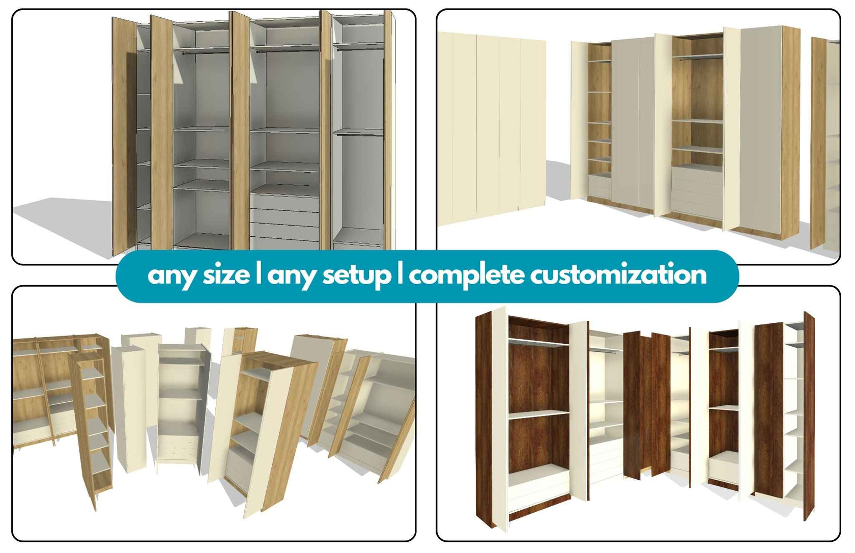 Modular Fully Parametric Wardrobe Revit Family - structuraldetails