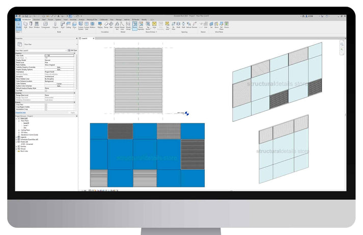 Louvre Curtain Wall Panel Fully Parametric Revit Family - structuraldetails
