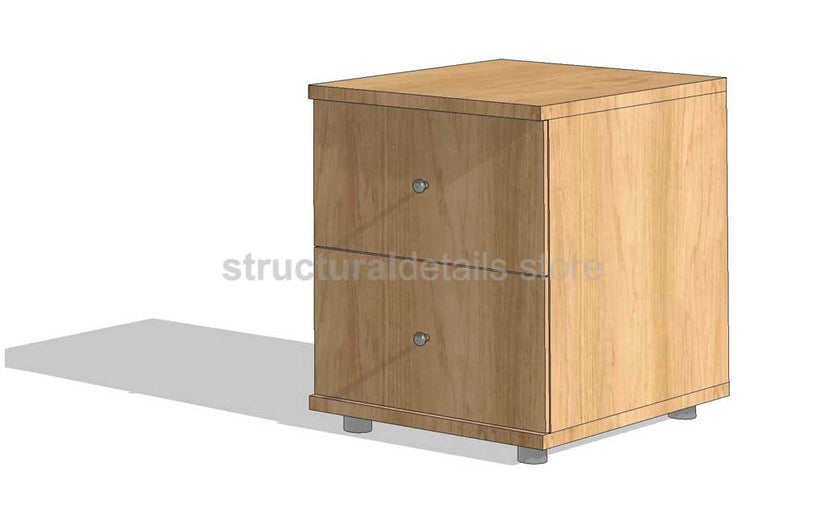 Single Drawer Dresser Unit Parametric Revit Family - structuraldetails