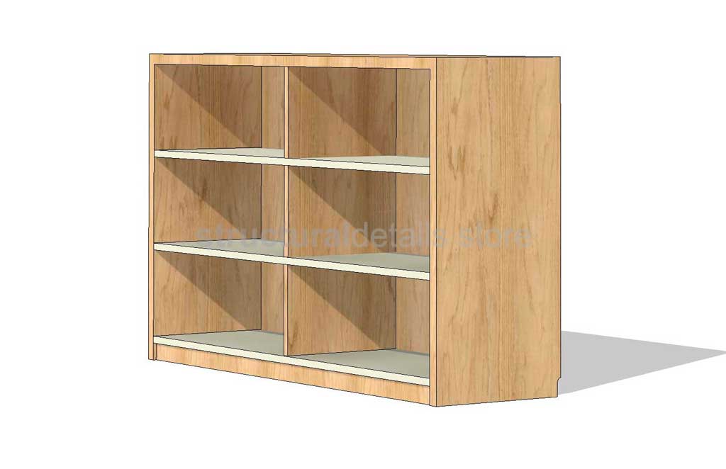 Free Standing Bookcase Parametric Revit Family - structuraldetails