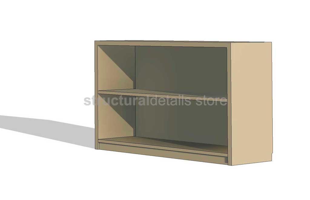 Free Standing Bookcase Parametric Revit Family - structuraldetails