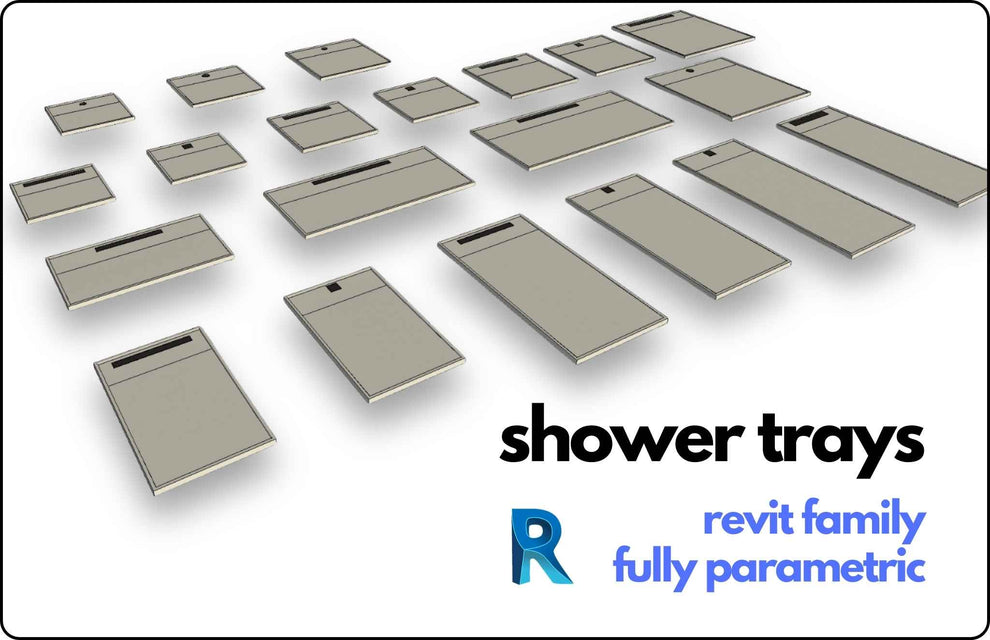 Shower Tray Fully Parametric Revit Family - structuraldetails