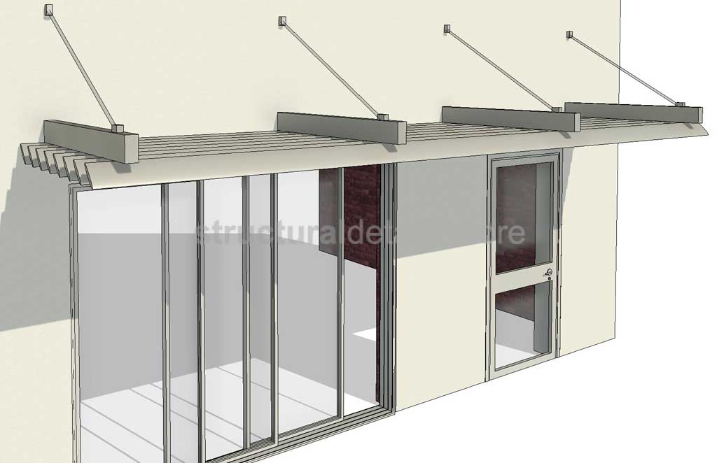 Overhang Sun Shade Louvres Cover Parametric Revit Family ...