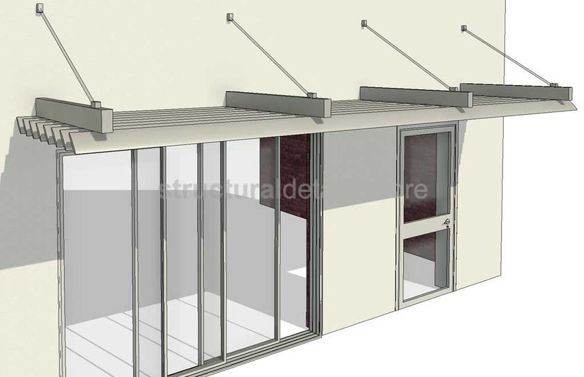 Overhang Sun Shade Louvres Cover Parametric Revit Family ...