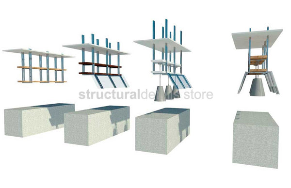 Hanging Shelves Sneeze Guards Revit Family - structuraldetails