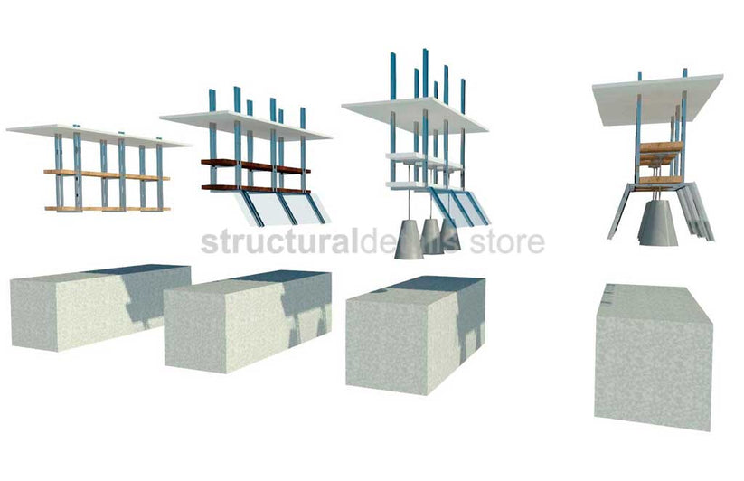 Hanging Shelves Sneeze Guards Revit Family - structuraldetails