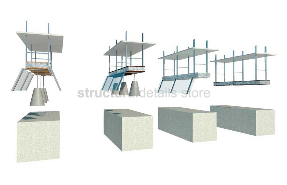 Hanging Shelves Sneeze Guards Revit Family - structuraldetails