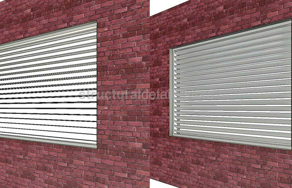 Louvre Panel Fully Parametric Wall Based Revit Family - structuraldetails