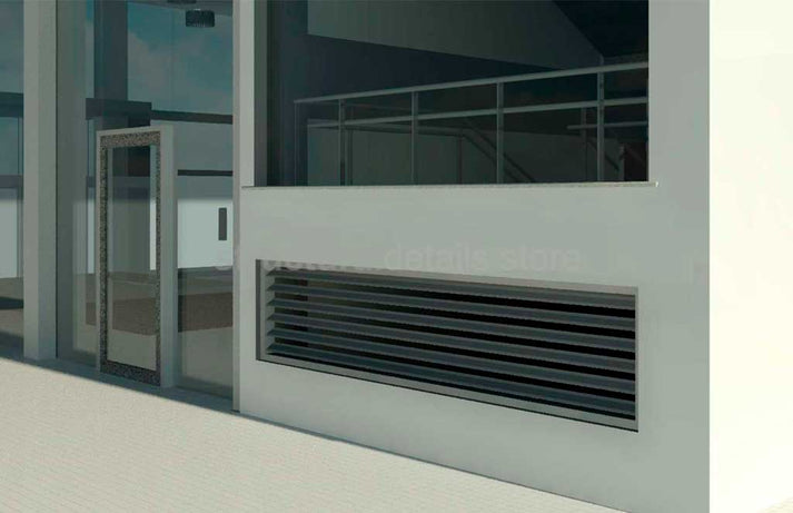 Louvre Panel Fully Parametric Wall Based Revit Family - structuraldetails