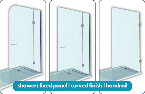 Bath Shower Glass Screen Revit Family - structuraldetails