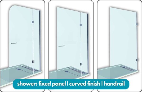 Bath Shower Glass Screen Revit Family - structuraldetails