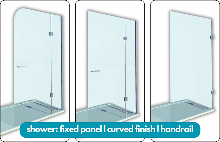 Bath Shower Glass Screen Revit Family - structuraldetails