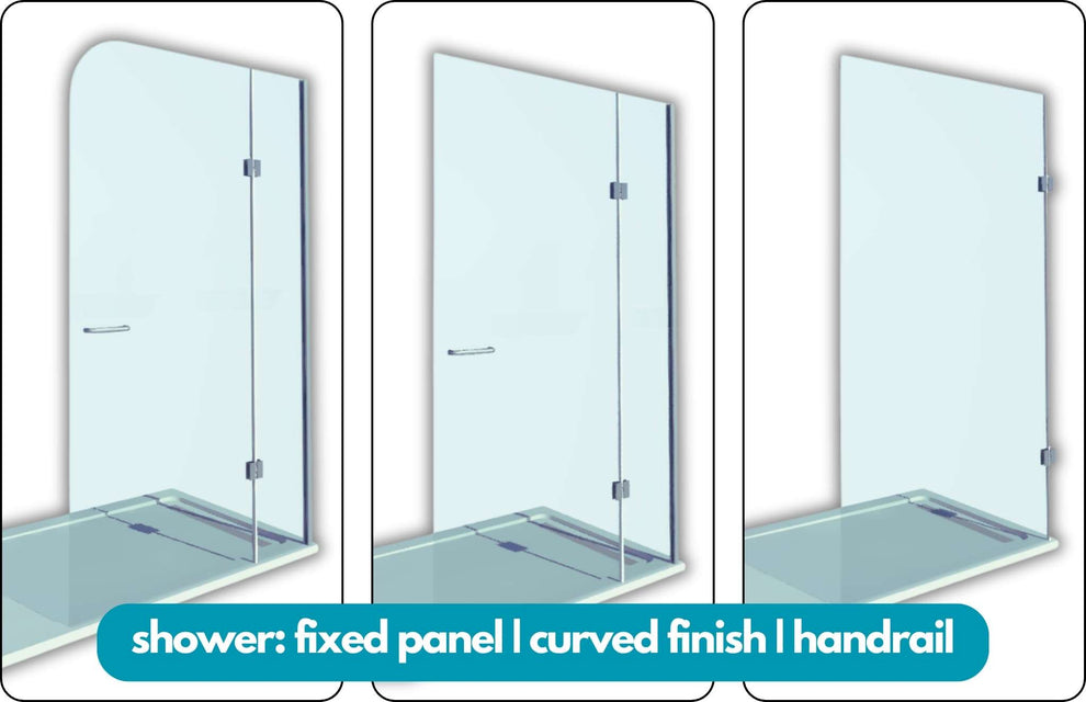 Bath Shower Glass Screen Revit Family - structuraldetails