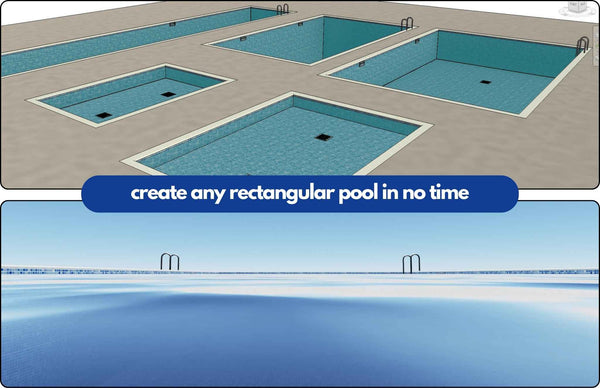 Rectangular Swimming Pools Fully Parametric Revit Family ...