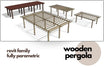 Fully Parametric Wooden Pergola Revit Family - structuraldetails