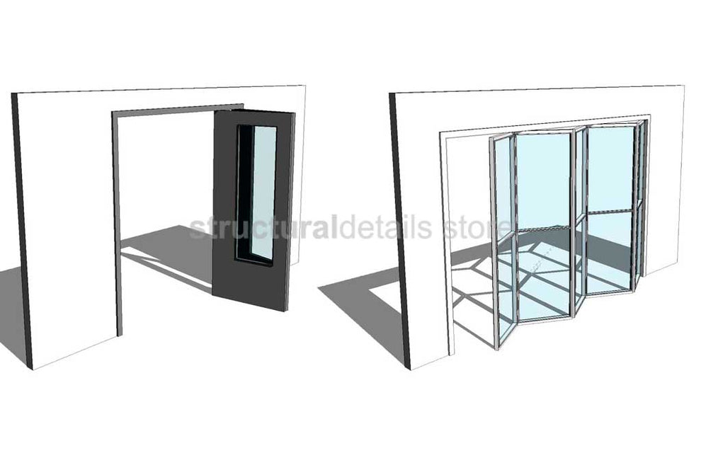 Fully Parametric Bi-Fold Doors Revit Family - structuraldetails