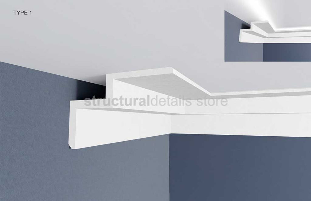 Stepped Ceiling Cornice Mouldings Revit Profiles Families ...