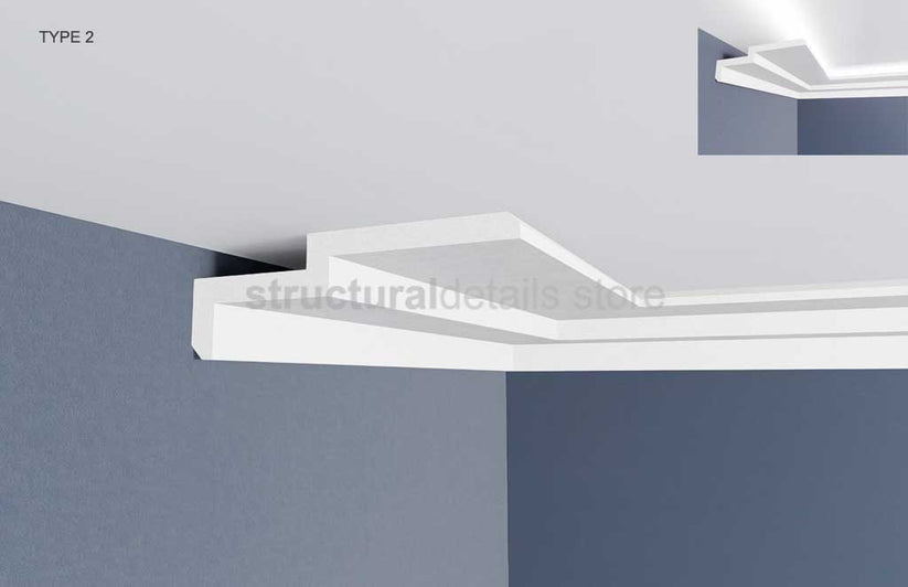 Stepped Ceiling Cornice Mouldings Revit Profiles Families ...