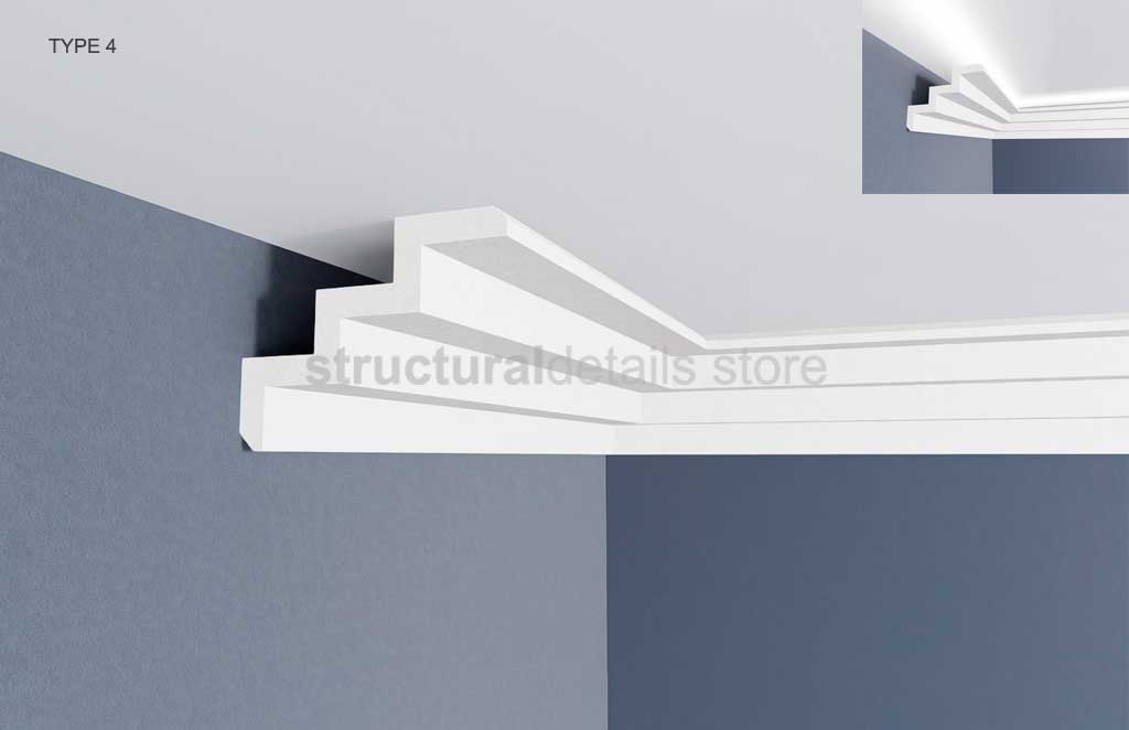 Stepped Ceiling Cornice Mouldings Revit Profiles Families ...