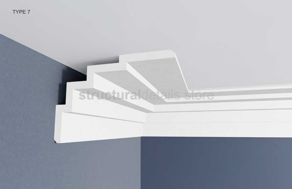 Stepped Ceiling Cornice Mouldings Revit Profiles Families ...