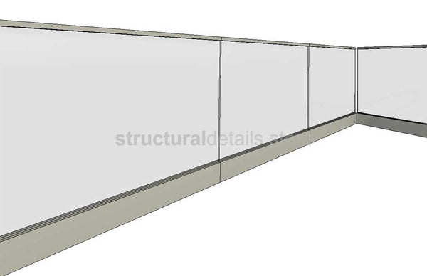 Glass Balustrade Fully Parametric Revit Family - structuraldetails