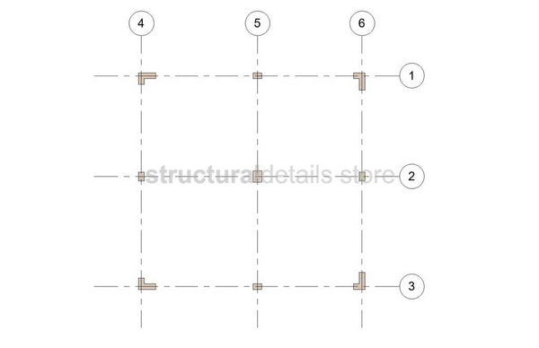 L Shaped Column Parametric Revit Family - structuraldetails