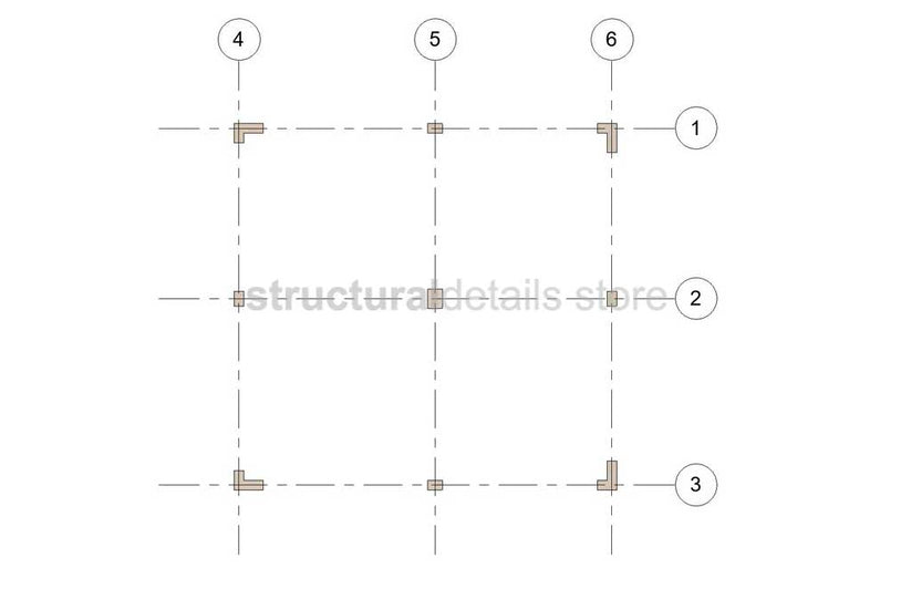 L Shaped Column Parametric Revit Family - structuraldetails