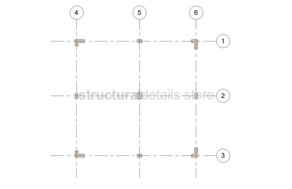 L Shaped Column Parametric Revit Family - structuraldetails