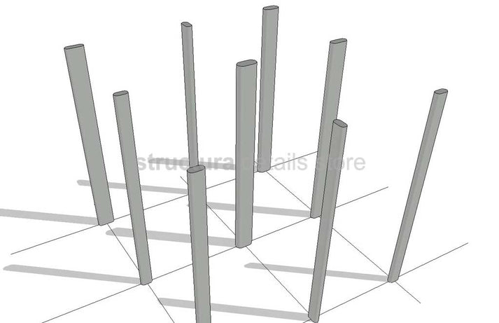 Oval Shaped Column Parametric Revit Family - structuraldetails