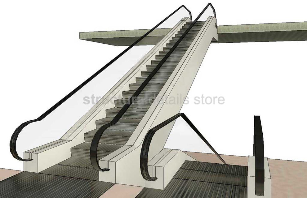 Parametric Two Level Based Escalator Revit Family - structuraldetails