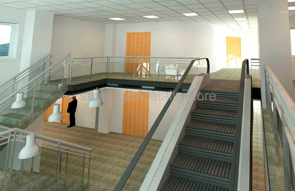 Parametric Two Level Based Escalator Revit Family - structuraldetails