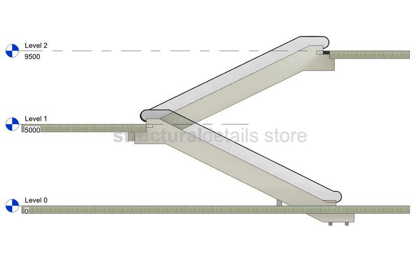 Parametric Two Level Based Escalator Revit Family - structuraldetails