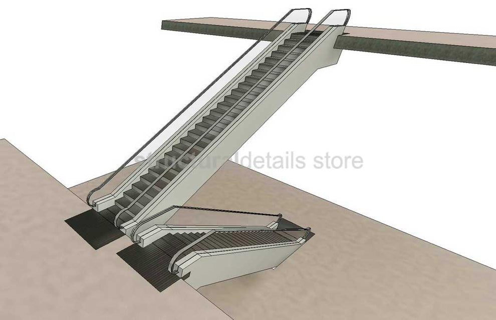 Parametric Two Level Based Escalator Revit Family - structuraldetails