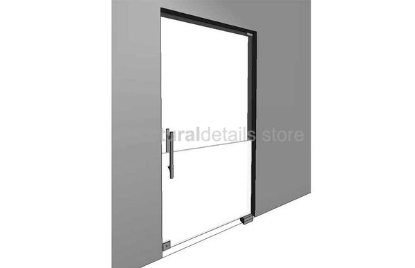 Frameless Glass Door Parametric Revit Family - structuraldetails
