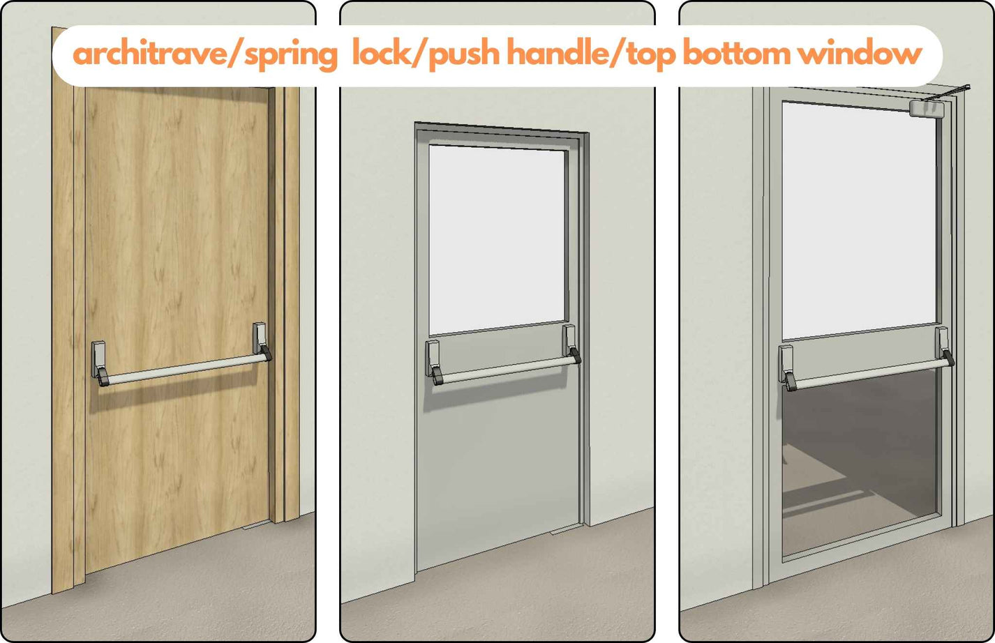 Emergency Exit Door Parametric Revit Family - structuraldetails