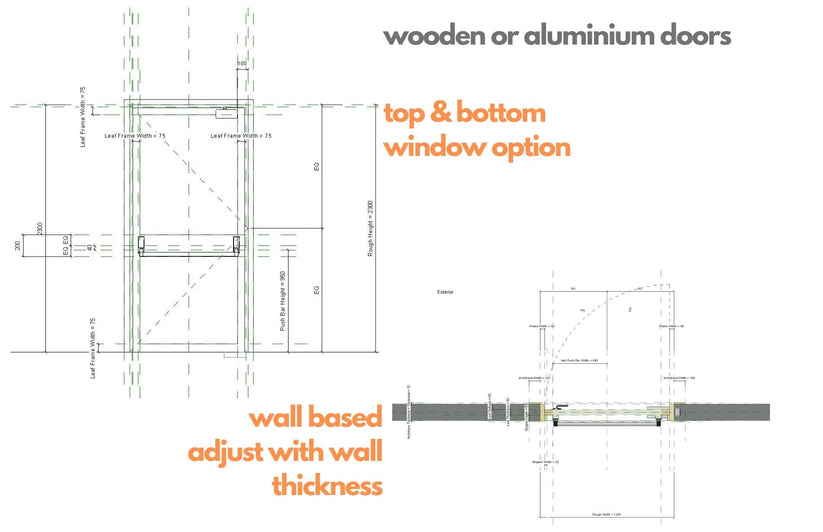 Emergency Exit Door Parametric Revit Family - structuraldetails