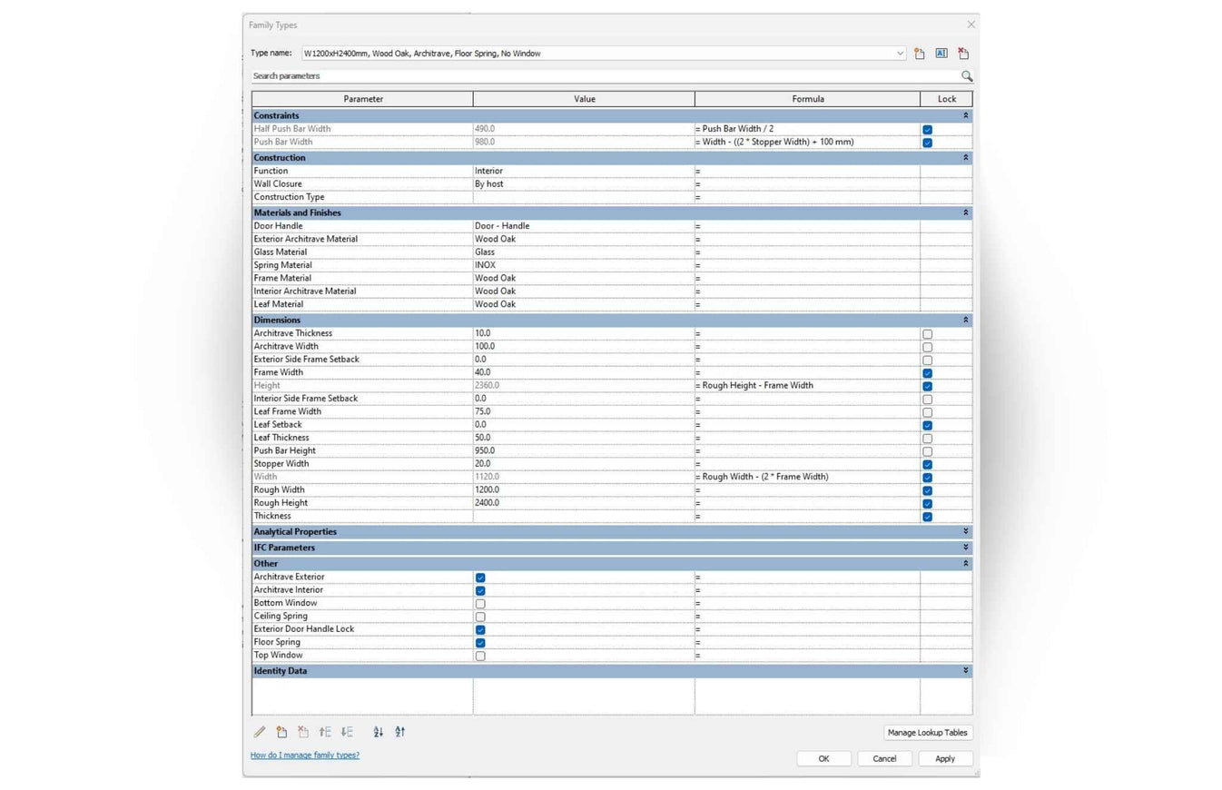 Emergency Exit Door Parametric Revit Family - structuraldetails
