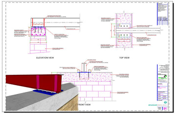Steel Beams CAD Detailed Drawings - structuraldetails