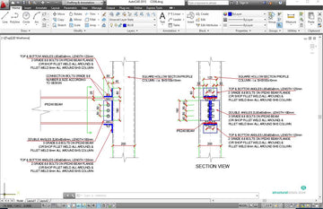 Steel Beams CAD Detailed Drawings - structuraldetails