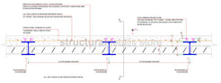 Steel Beam Composite Slab Cross Section CAD Detail -structuraldetails